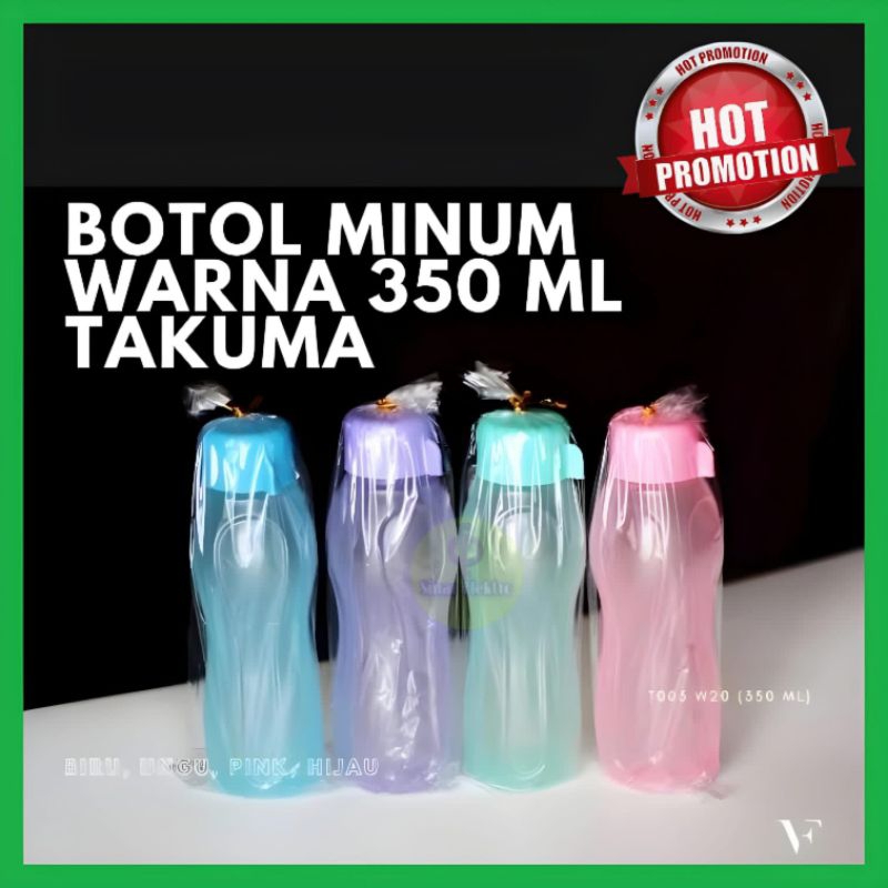 Jual BOTOL MINUM 350 ML WARNA TAKUMA/BOTOL MINUM ANAK TUTUP PUTAR ...