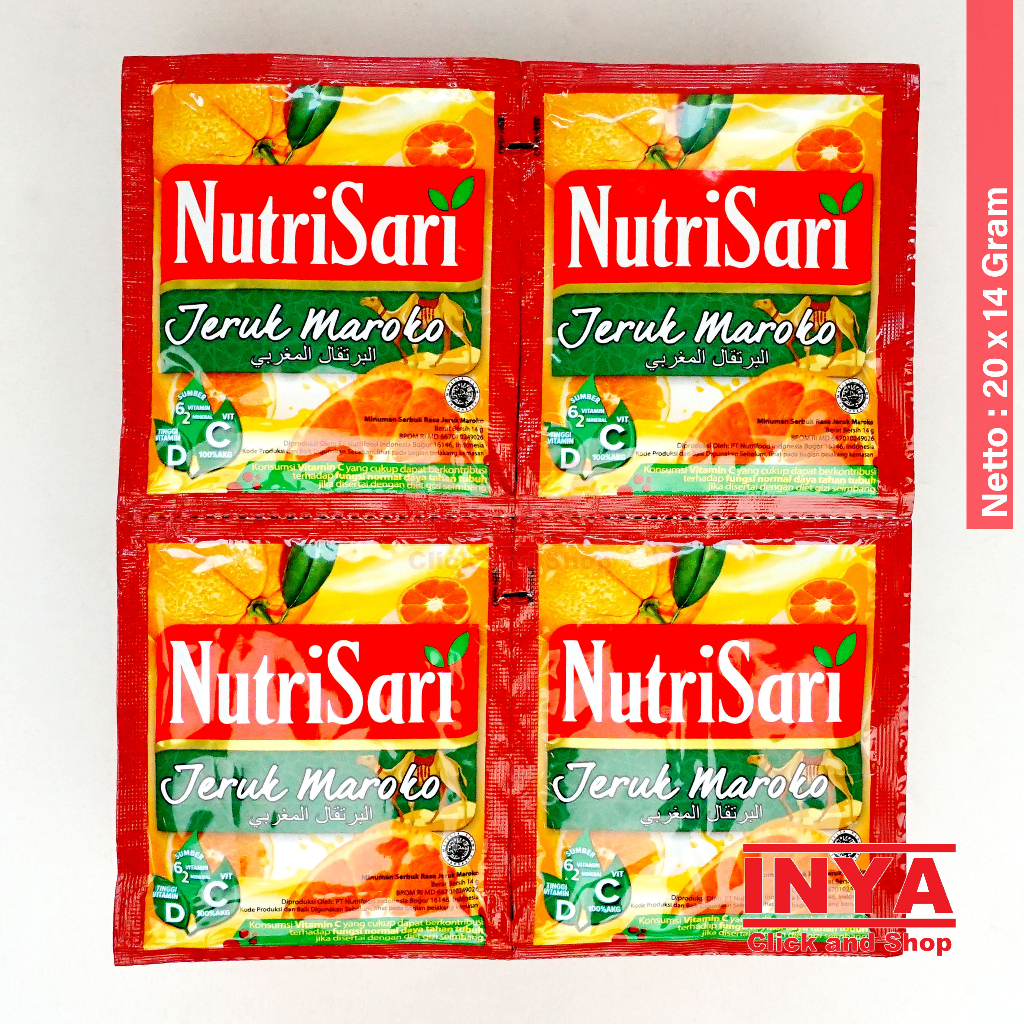 Jual NutriSari Jeruk Maroko 20x14gr Renceng - Minuman Serbuk - Instant ...