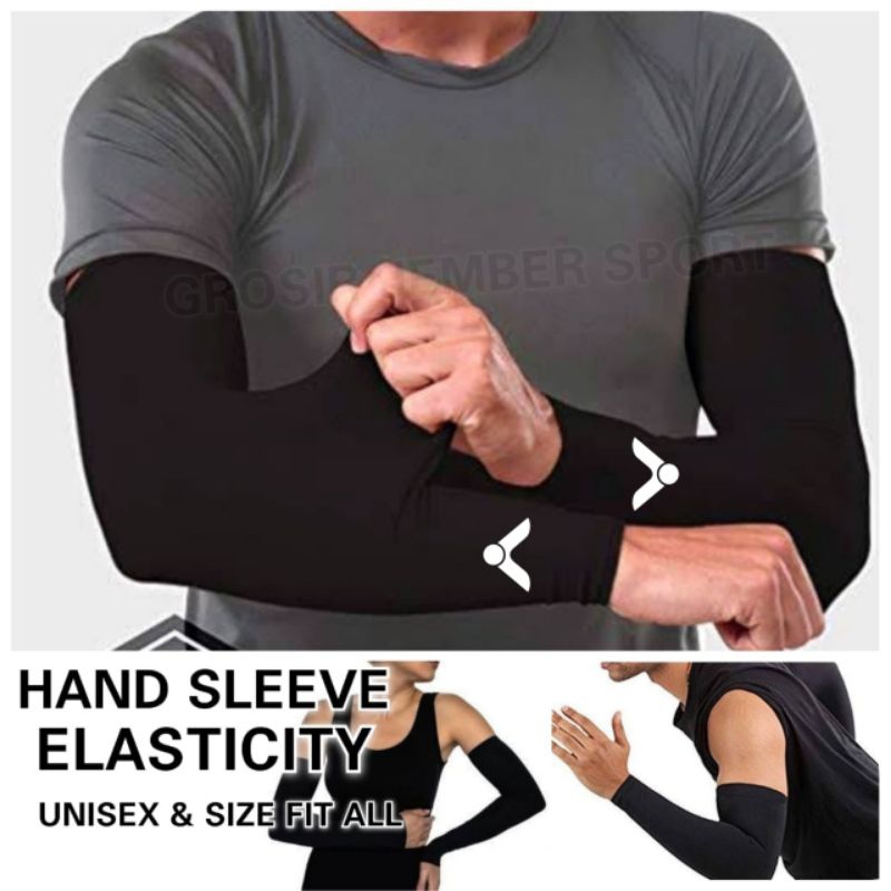 Jual Hand sleeve manset tangan olahraga badminton sangat elastis dan ...