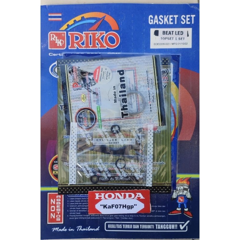 Jual Top set Paking Gasket Blok Deksel Beat Fi Led Genio Scoopy Led ...