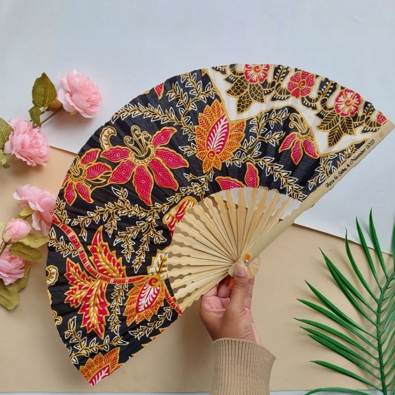 Jual SOUVENIR KIPAS BATIK SUPER JUMBO DENGAN PANJANG 28 CM | Shopee ...