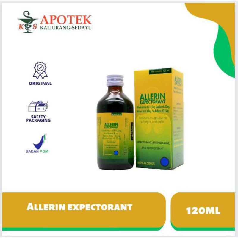 Jual Allerin Expectorant 120ml | Shopee Indonesia