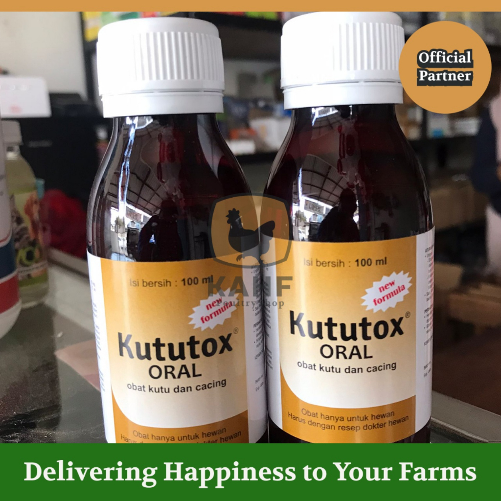 Jual Kututox Oral 100 ml Obat Kutu Hewan Minum Ayam Sapi Domba [KAHF PS ...