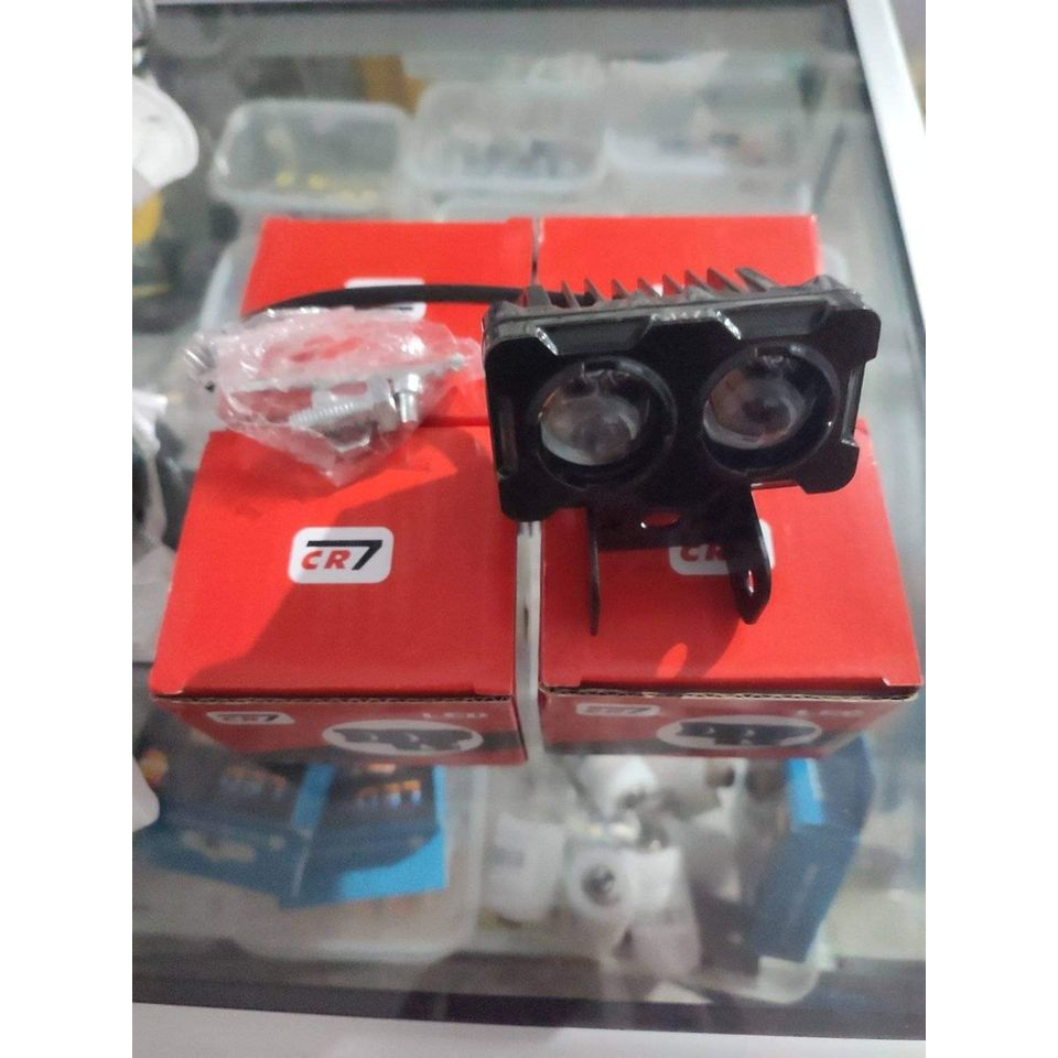 Jual LAMPU LED LASER 2 MATA CR7 PUTIH KUNING | Shopee Indonesia