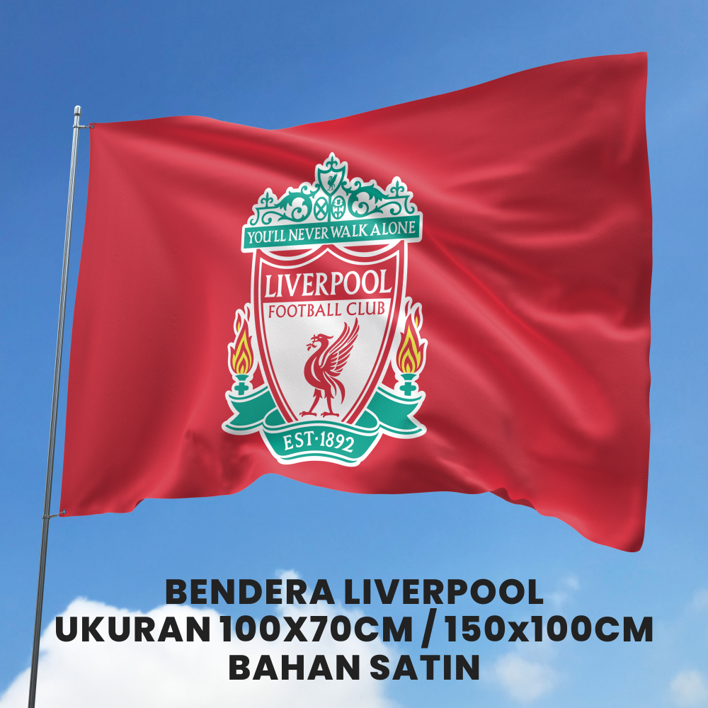 Jual Bendera Liverpool Background Merah - Bahan Satin | Shopee Indonesia