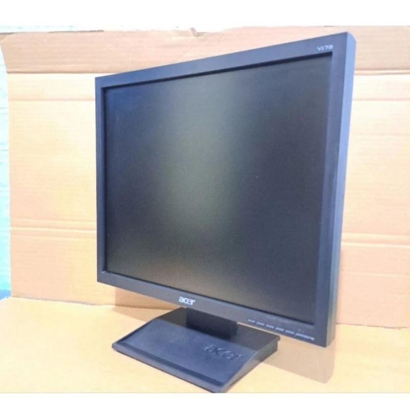 Jual MONITOR 17 INCH KOTAK LIKE NEW LENGKAP KABEL BERGARANSI | Shopee ...