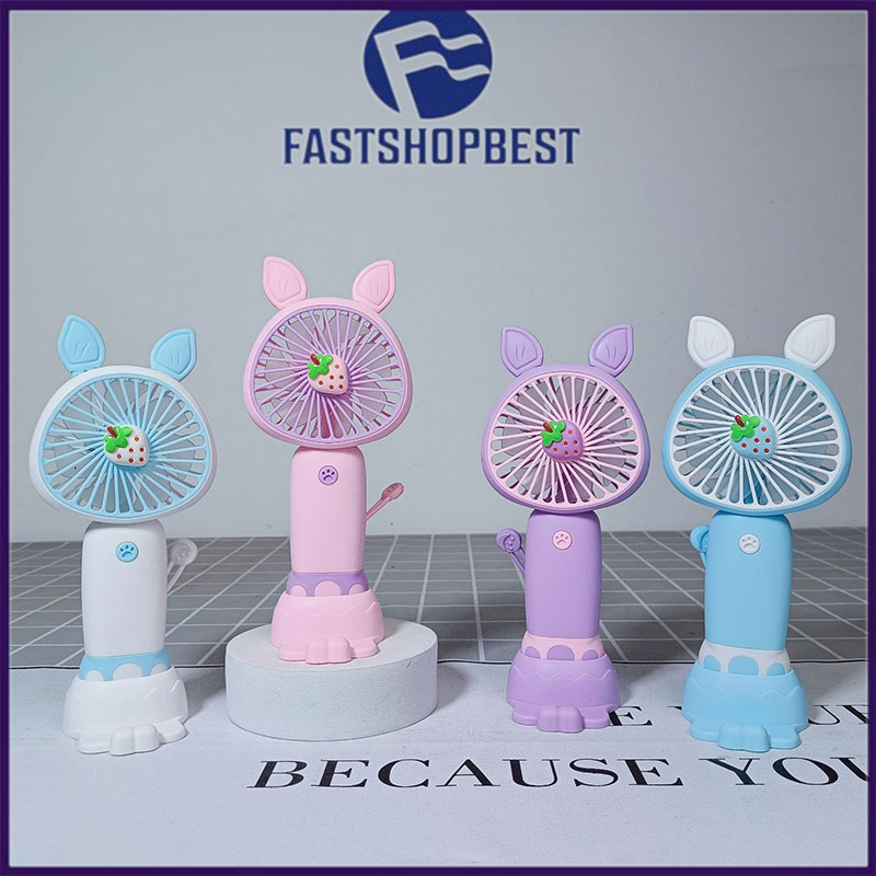 Jual K01 KIPAS ANGIN MINI PORTABLE USB MOTIF KELINCI LUCU FREE LANYARD ...