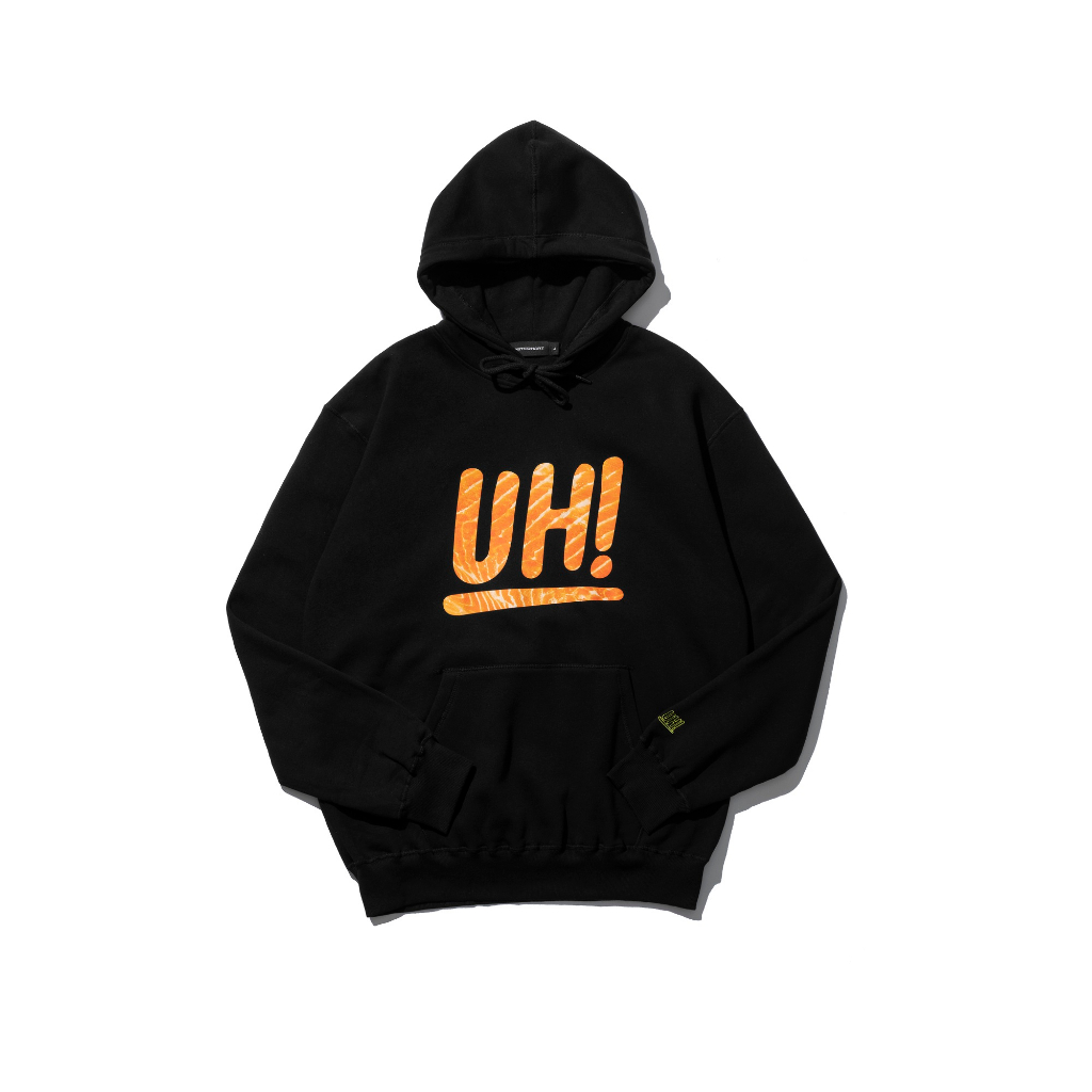 Jual UH! Hoodie Heavyweight Cotton - SALMON LOGO | Shopee Indonesia