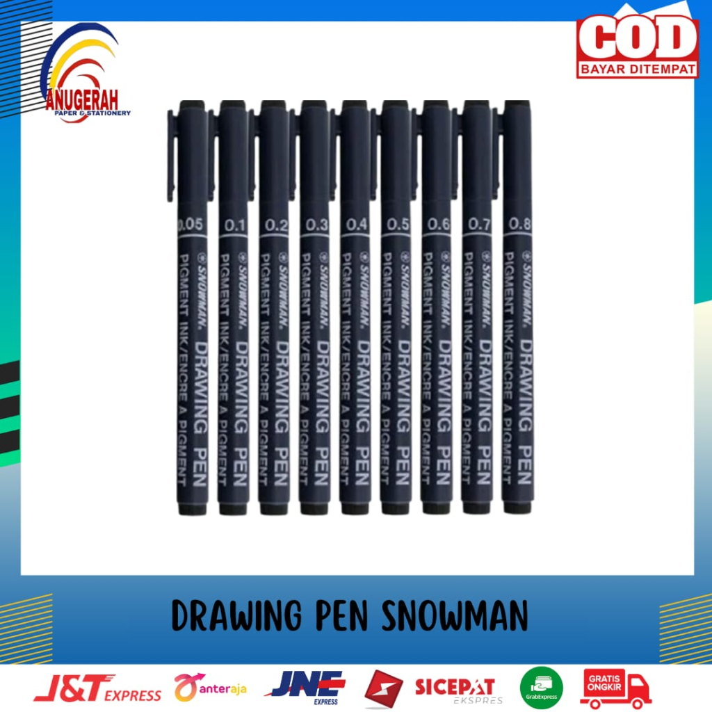 Jual SNOWMAN PEN 01 DRAWING (PCS) | Shopee Indonesia