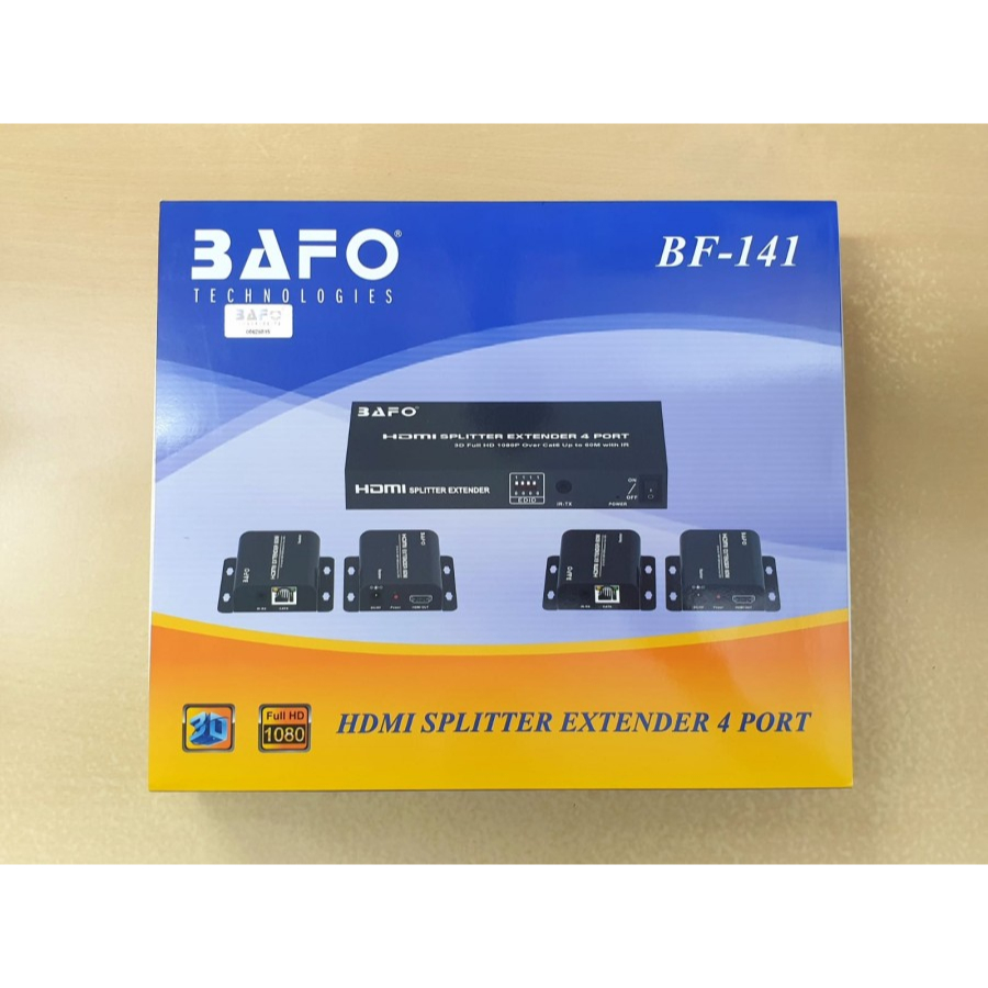 Jual HDMI splitter extender 4 port BAFO BF-141 | Shopee Indonesia