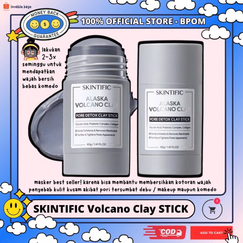 Jual SKINTIFIC Alaska Volcano Clay STICK 40 gr | Shopee Indonesia