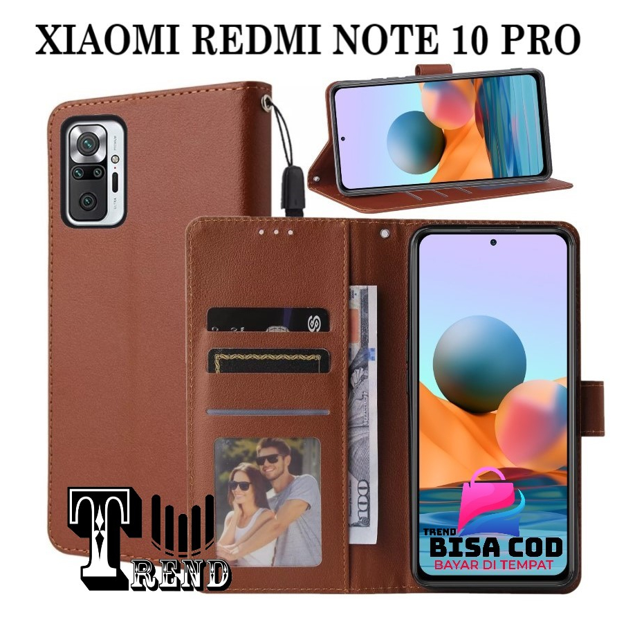 Jual FLIP COVER REDMI NOTE 10 PRO LEATHER CASE FLIP REDMI NOTE 10 PRO ...