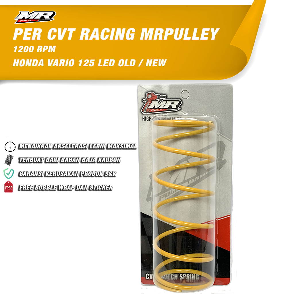 Jual PER CVT RACING HONDA VARIO 125 LED OLD/NEW 1200-1500-2000 RPM MR ...