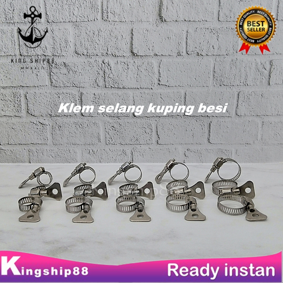 Jual KLEM SELANG KUPING BESI 1/2 5/8 3/4 7/8 1" KLEM SELANG | Shopee ...