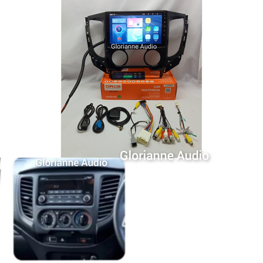 Jual Head unit android ORCA 9988 Mitsubishi Strada Triton Manual AC ...