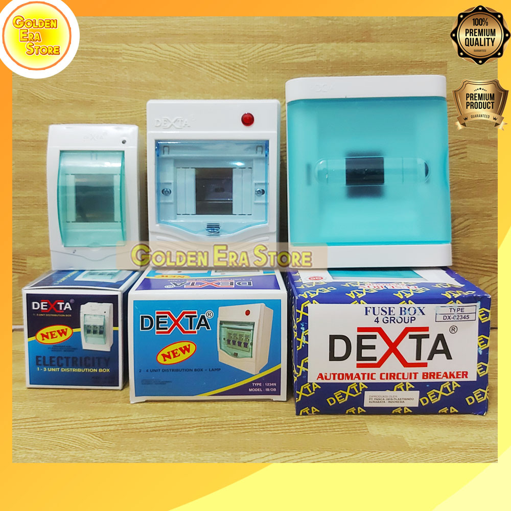 Jual MCB BOX DEXTA / 1-3 GROUP / 2-4 GROUP / dengan lampu indikator / tanpa indikator / inbow ...
