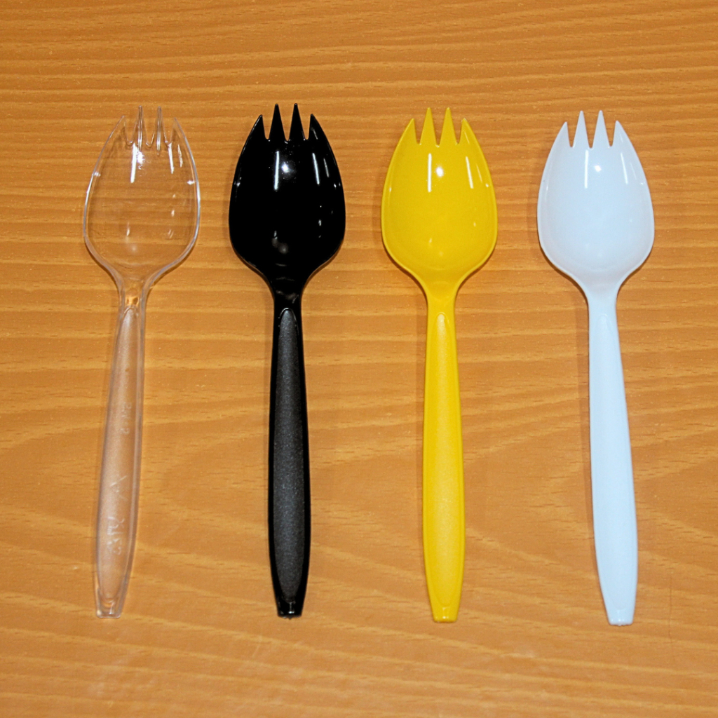 Jual Sendok Plastik 2 in 1/ Sendok Garpu Plastik 2 in 1 / ( SM-5) / ISI ...