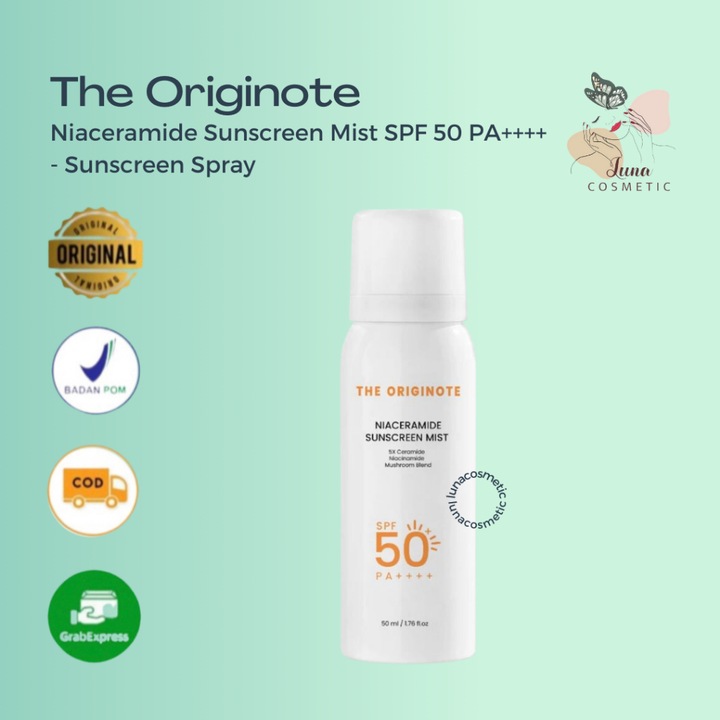 Jual The Originote Niaceramide Sunscreen Mist SPF 50 PA++++ - Sunscreen ...