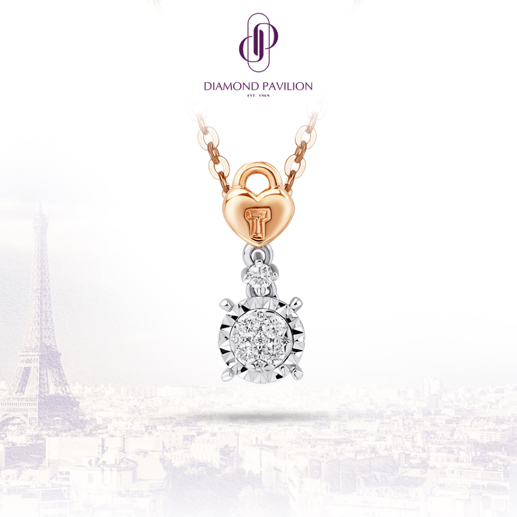 Jual Diamond Pavilion Liontin Emas Batu Berlian Locky Pendant Beaute De ...