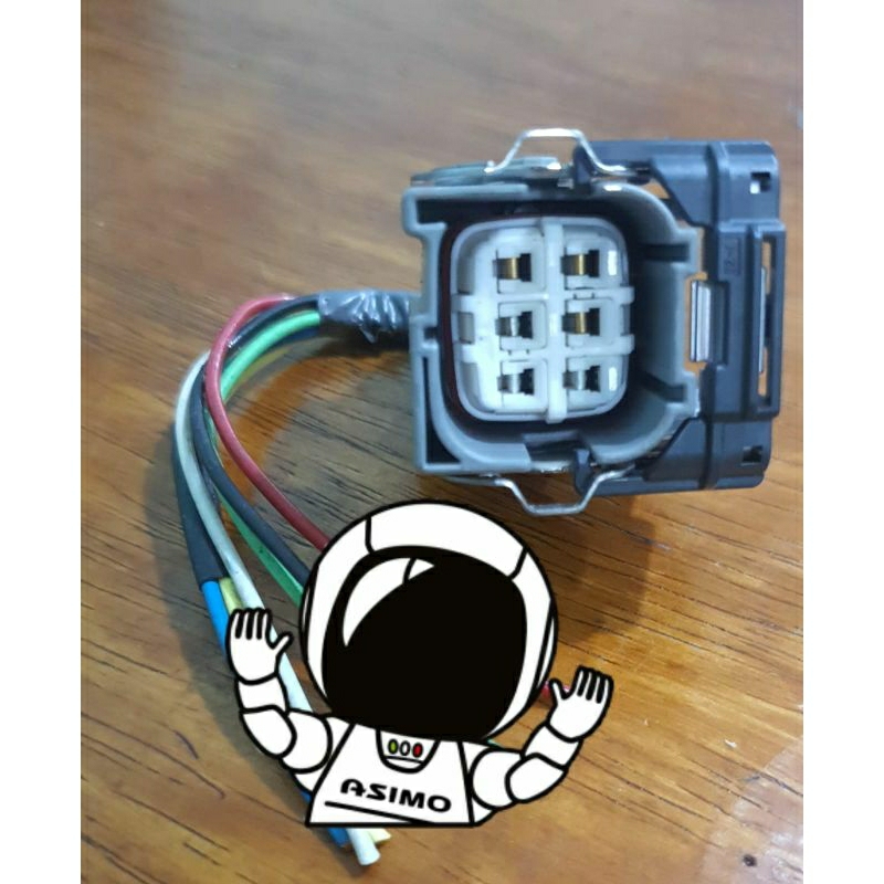 Jual Soket sinyal Nozzle injeksi diesel pin 6 kabel original denso ...