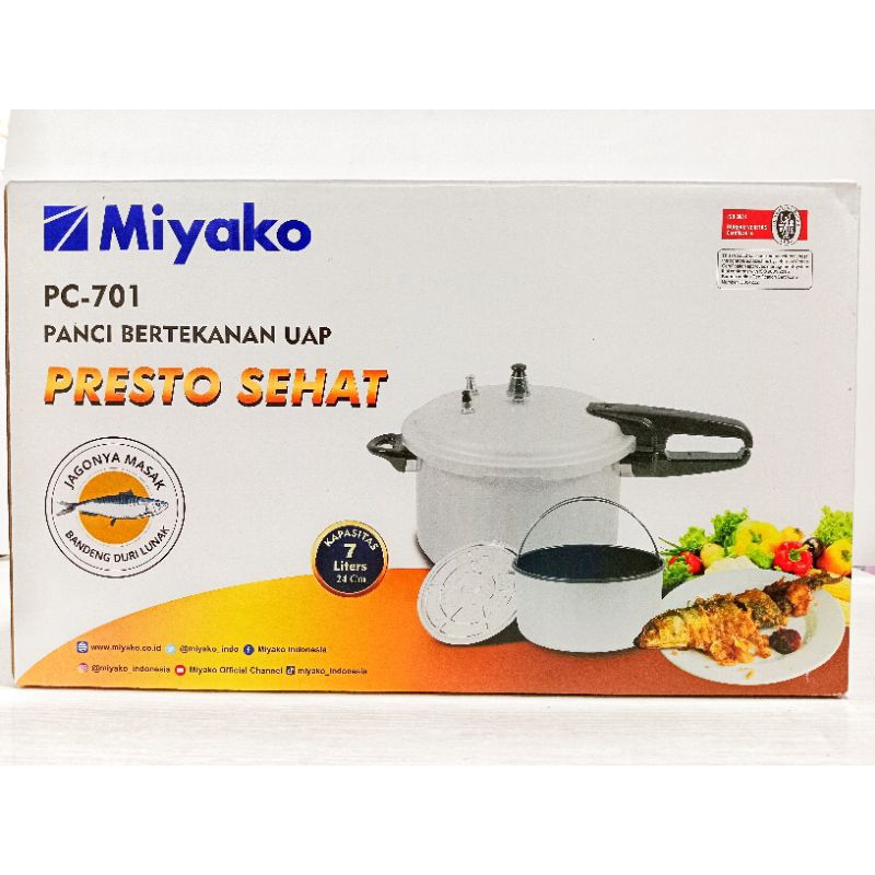 Jual Miyako Presto Sehat PC 701 / Panci Presto Miyako 7 liter PC701 ...