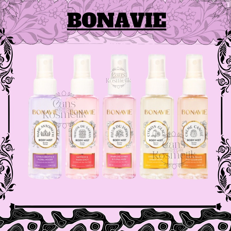 Jual BONAVIE Body Mist All Variant 100 ml | 30 ml | Maison Du Safran ...