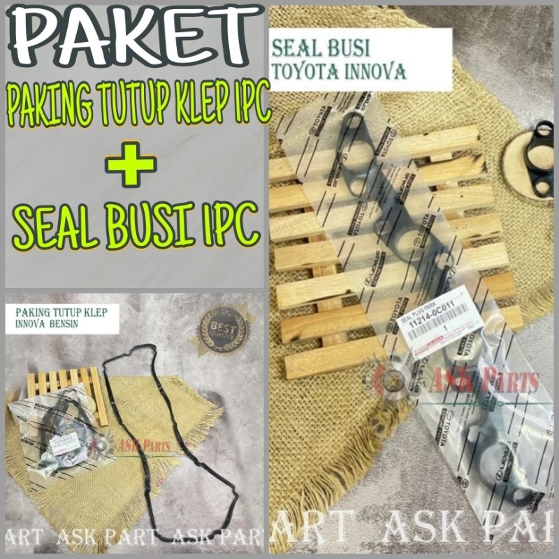 Jual PAKING PACKING GASKET KARET TUTUP KLEP + SEAL SIL BUSI TOYOTA ...