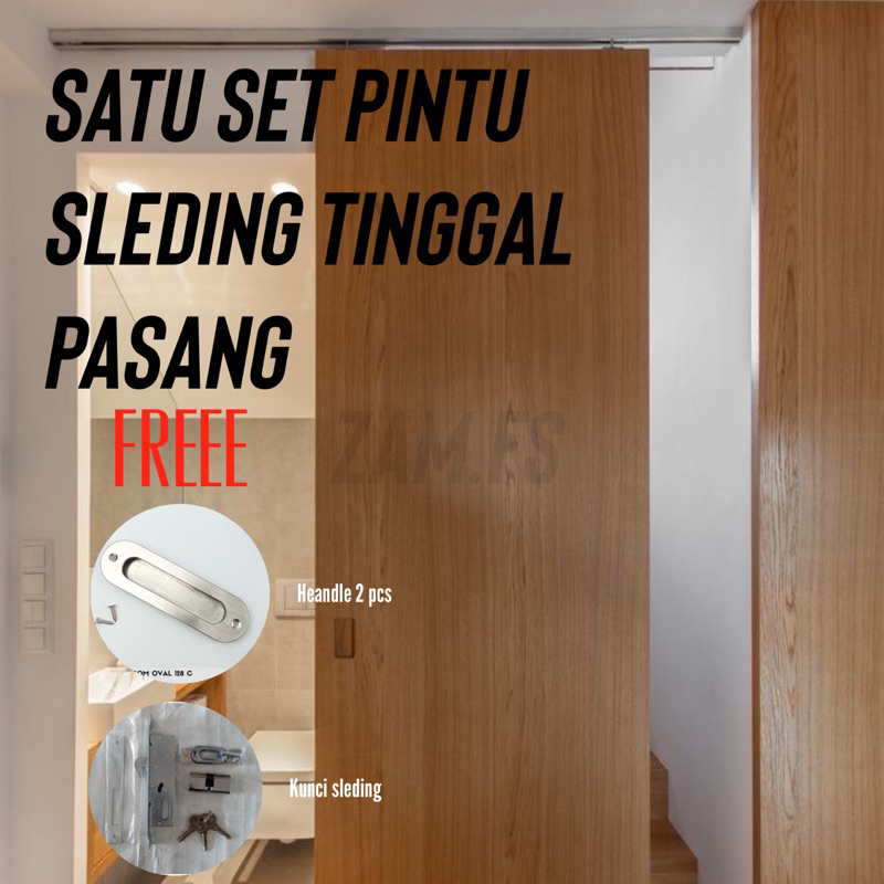 Jual SATU SET PINTU SLEDING TINGGAL PASANG | SATU SET PINTU GESER ...