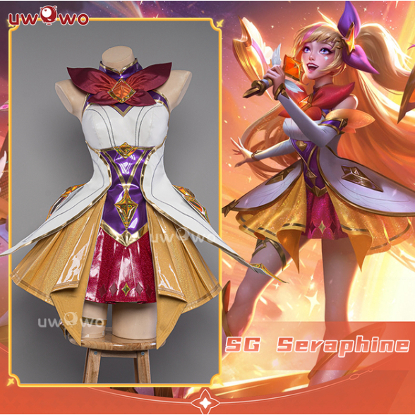 Jual UWOWO Star Guardian Seraphine Cosplay League of Legends/LOL: Star ...