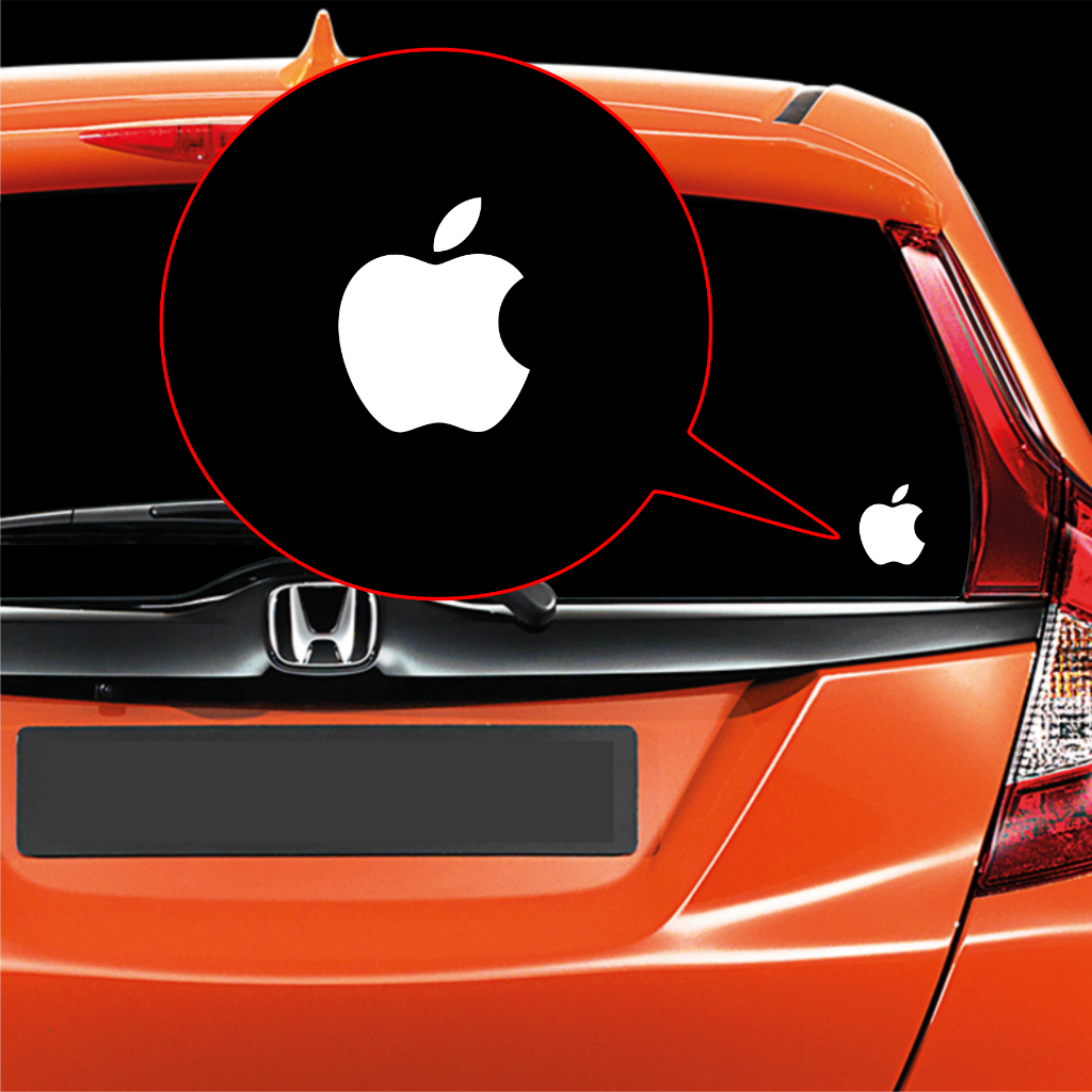 Jual Cutting Sticker Apple iPhone Stiker Kaca Mobil Aksesoris | Shopee ...