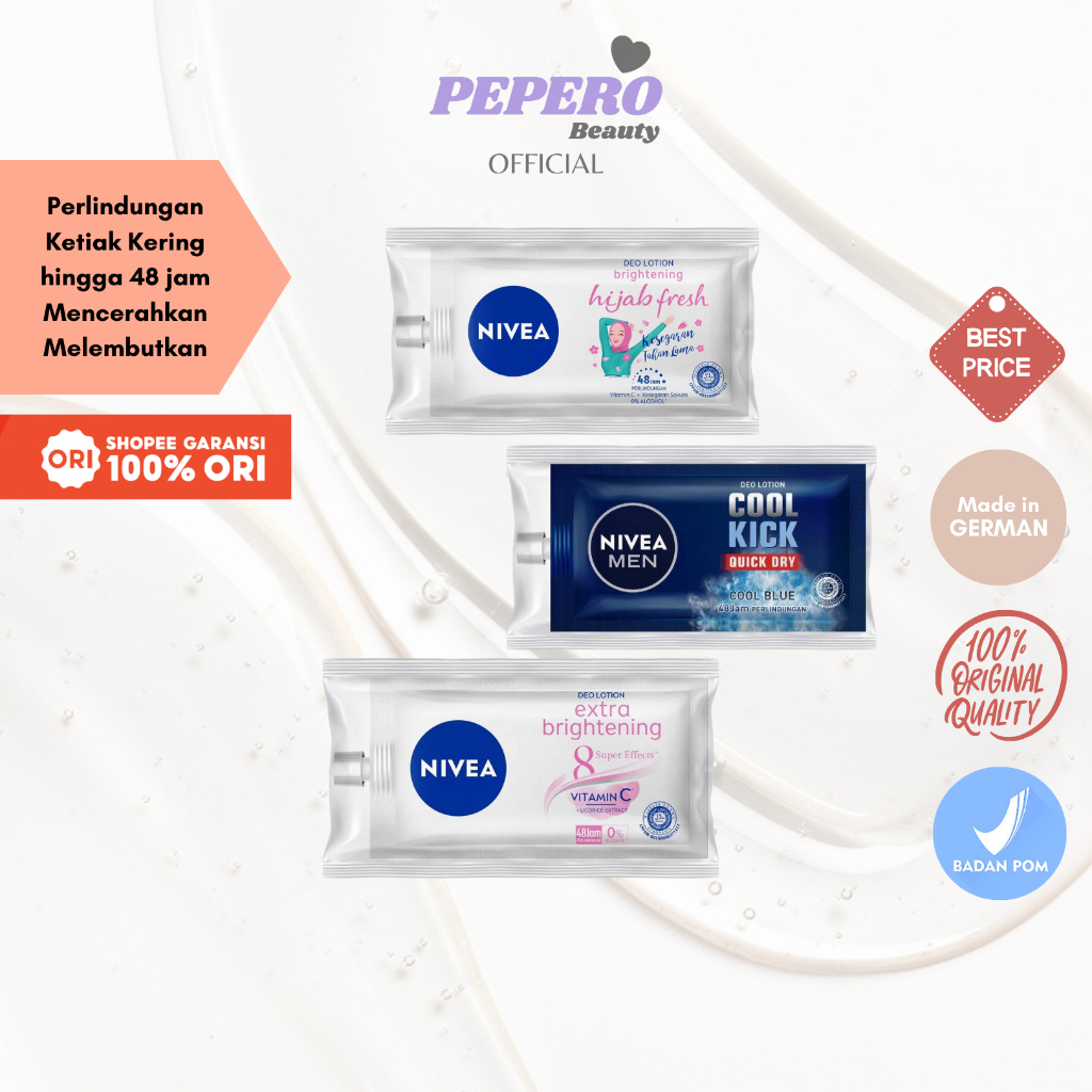 Jual NIVEA Deodorant Deo Lotion Sachet 9ml - Men Ice Cool | Hijab Fresh ...