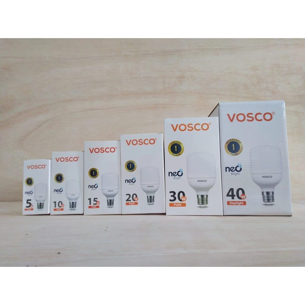 Jual [COD] LAMPU CAPSULE LED VOSCO 5 - 60 WATT | Shopee Indonesia