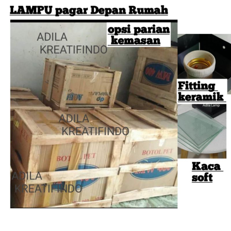 Jual Lampu Pagar Depan rumah / lampu pilar /lampu minimalis pagar ...