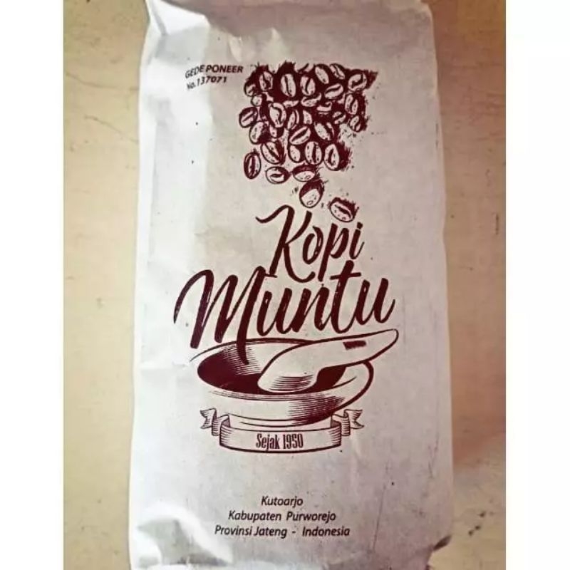 Jual Kopi Muthu Khas Kutoarjo Purworejo 250 gram | Shopee Indonesia