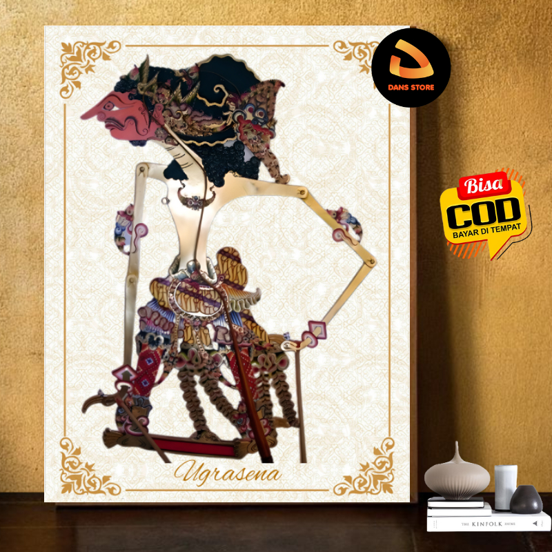 Jual Hiasan Dinding Bahan Mdf Poster Wayang Ugrasena | Shopee Indonesia