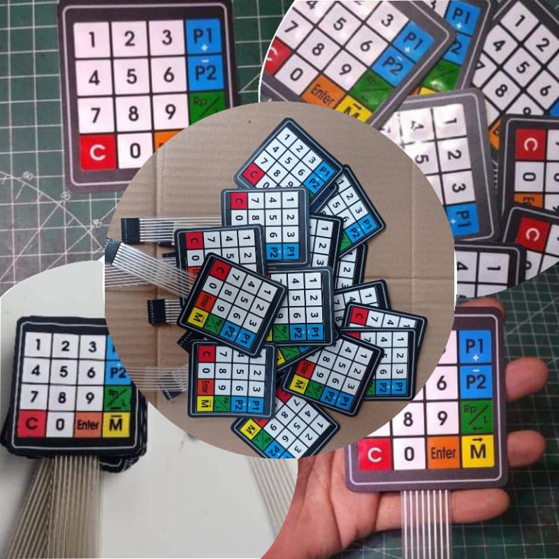 Jual Keypad Laminasi Pom Mini Membran 4x4 Tombol Model Custom Pertamini