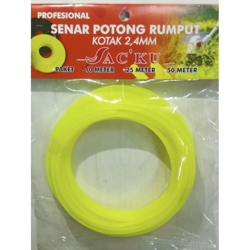 Jual SENAR NYLON POTONG RUMPUT KOTAK 2,4mm x 10 MTR | Shopee Indonesia