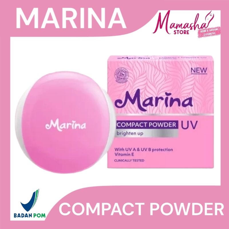 Jual Marina Compact Powder UV Brightening Up | Shopee Indonesia