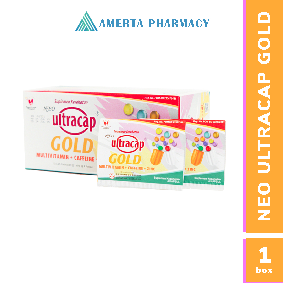 Jual NEO ULTRACAP GOLD Box Suplemen Kesehatan Multivitamin C E B ...