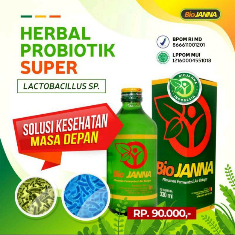 Jual Minuman Fermentasi Biojanna Super Probiotik kemasan Botol Heejama ...