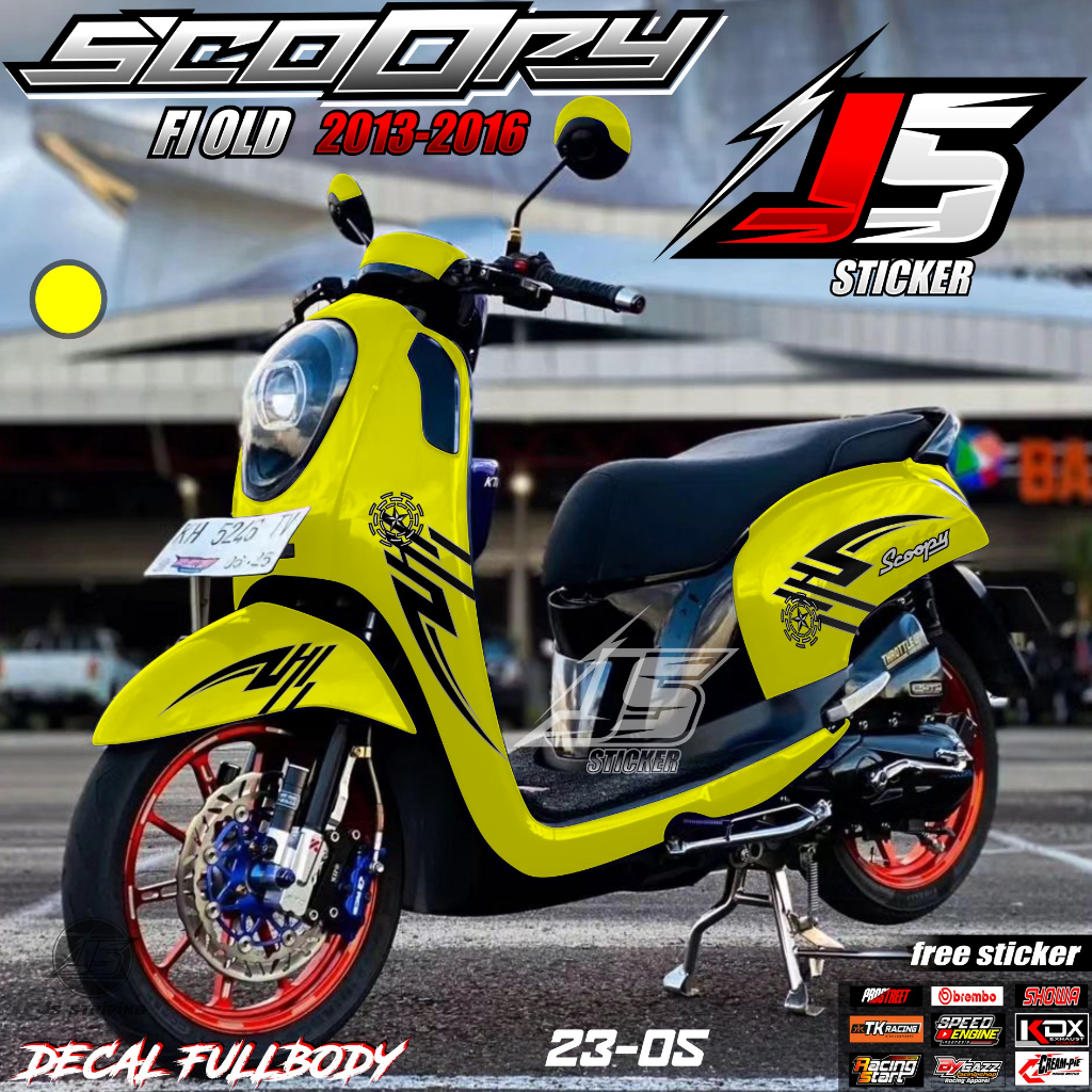 Jual TERBARU Decal Sticker Honda Scoopy lama Fullbody - Stiker Variasi ...