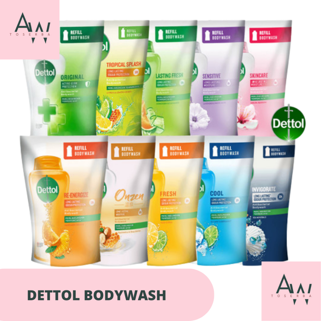 Jual Dettol Body Wash 410ml Refill / Sabun Mandi Cair Anti Bakteri | Shopee Indonesia