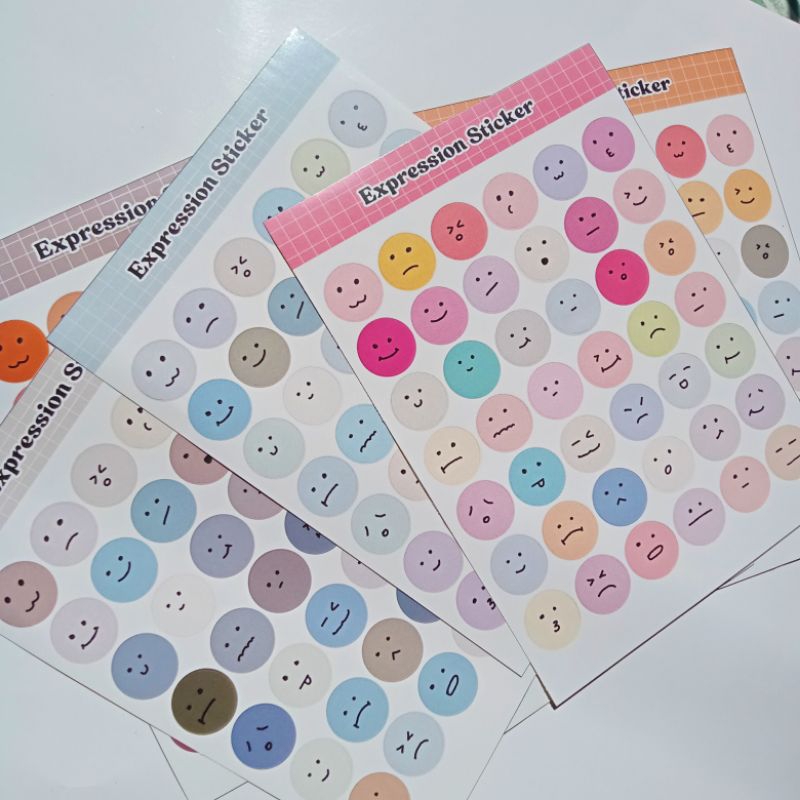 Jual 1 PCS SMILEY FACE STICKER EMOJI DECO JURNAL DIARY SCRAPBOOK STIKER ...