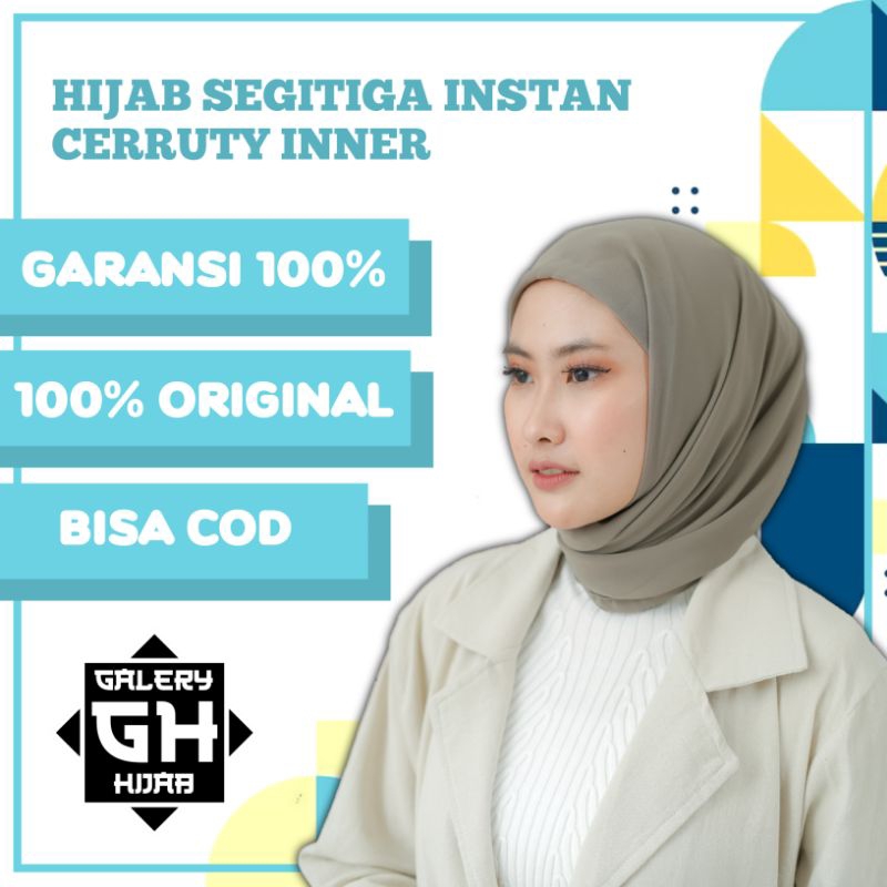 Jual Hijab Jilbab Polos Terbaru Kekinian Original Segitiga Instan ...