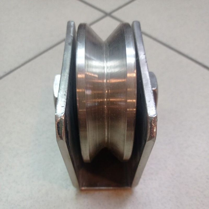 Jual roda pintu pagar/roda pintu gerbang stainless SUS 304 diameter 4 ...