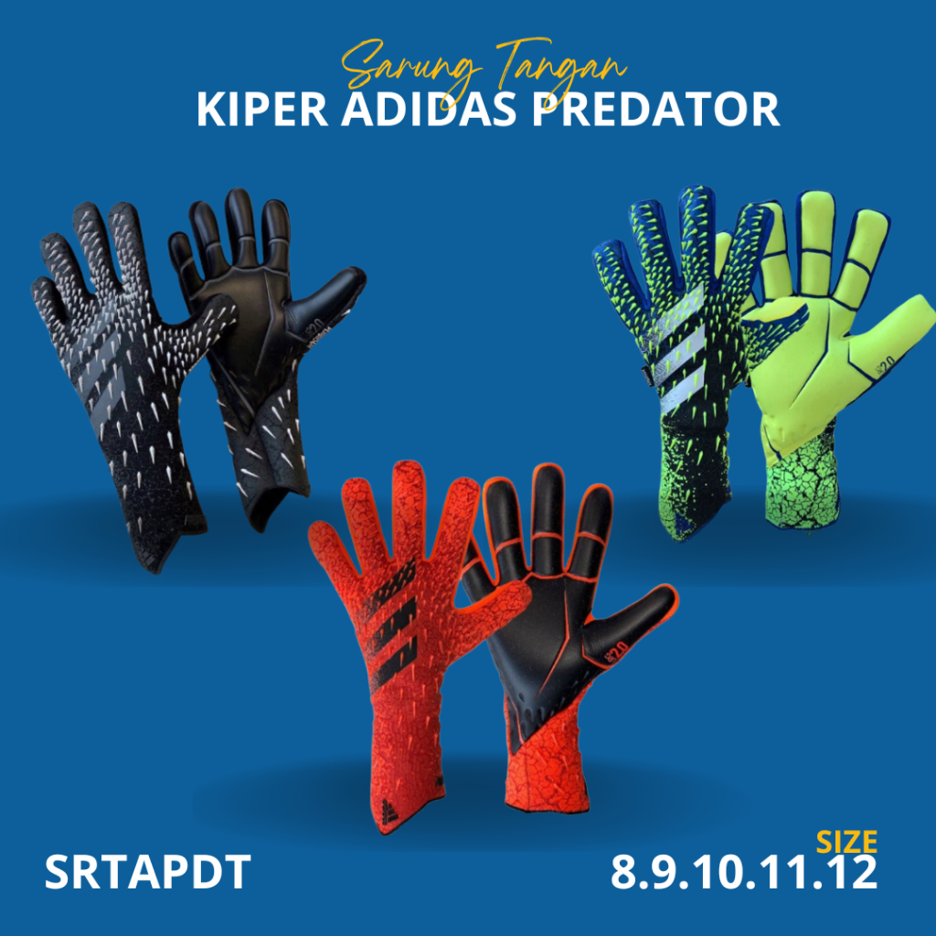 Jual SRTAPDT Sarung Tangan Kiper Predator Pro Hybrid Goal Keeper GK GO ...