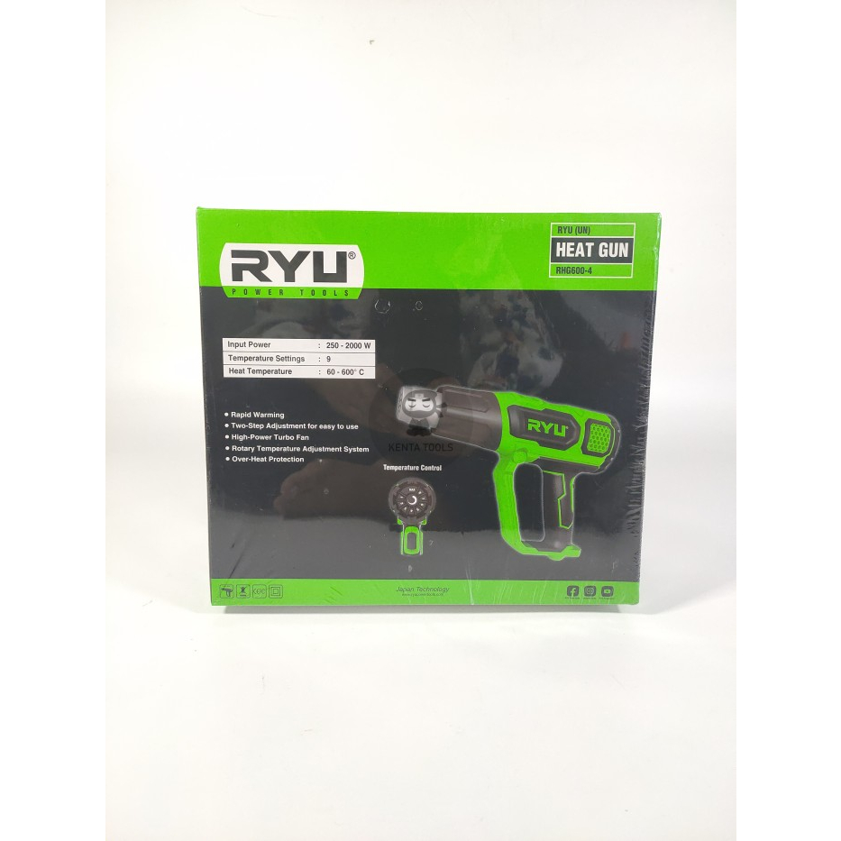 Jual RYU Heat Gun RHG 600-4 / Mesin Pemanas Plastik Hot Air Gun ...