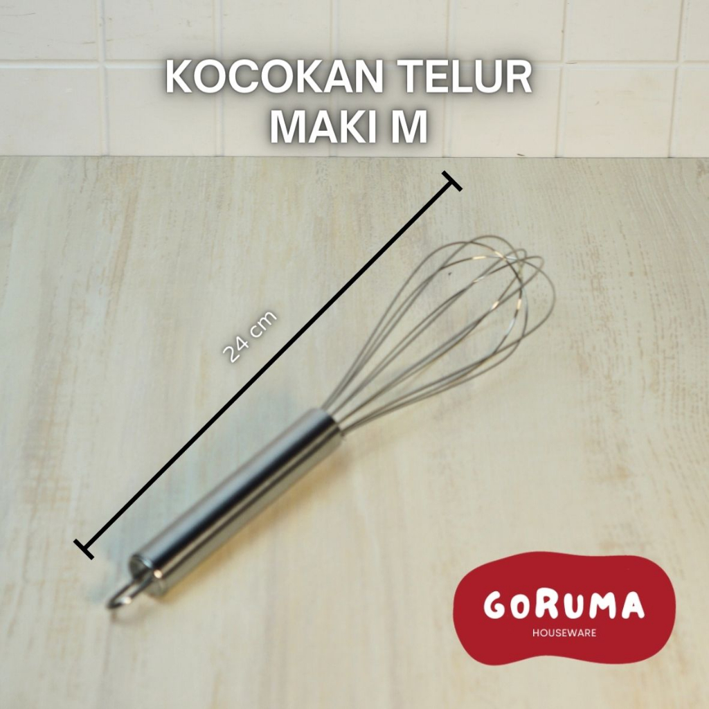 Jual GORUMA - Kocokan Telur Maki / Whisk Kocokan Telur / Pengocok Telor ...