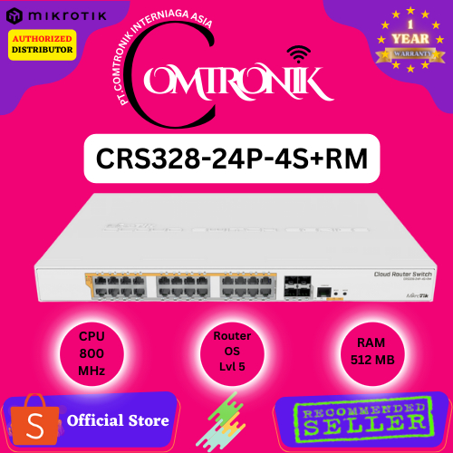 Jual Mikrotik CRS328-24P-4S+RM 24 port Gigabit Eth router/switch ...