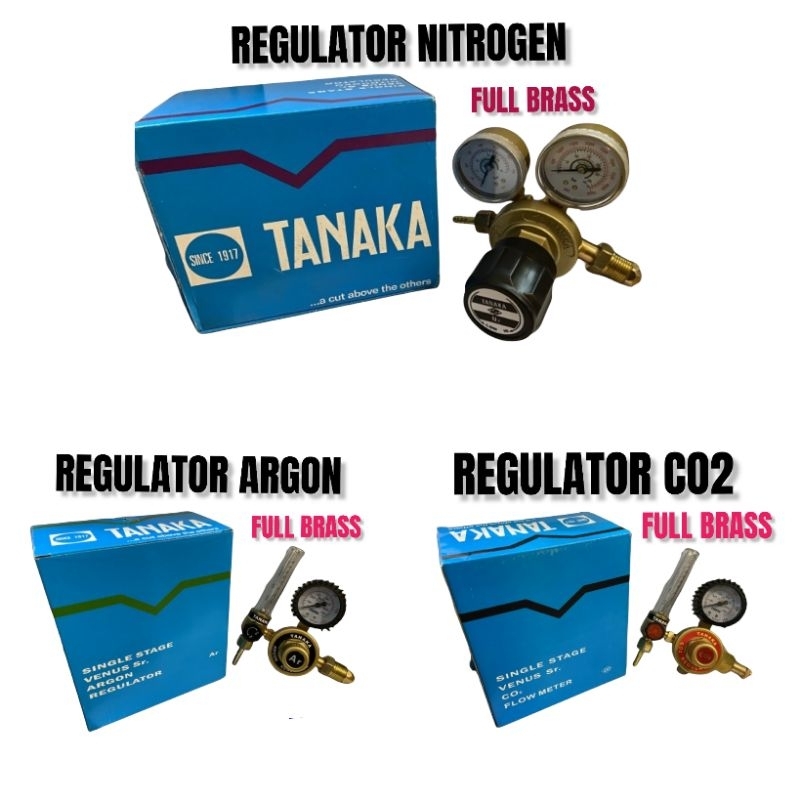 Jual REGULATOR LAS PENGELASAN TABUNG LAS TANAKA NITROGEN ARGON CO2 ...